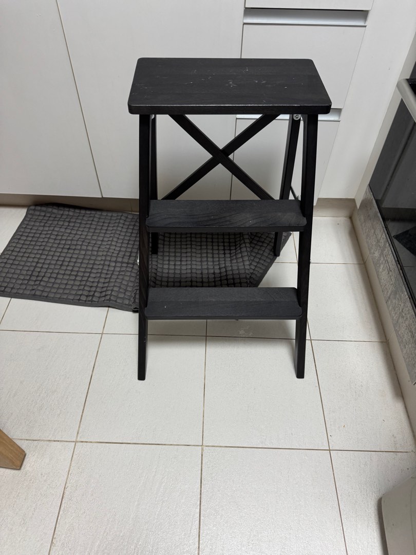 Wooden Step ladder IKEA (2ft tall), Furniture & Home Living, Home ...