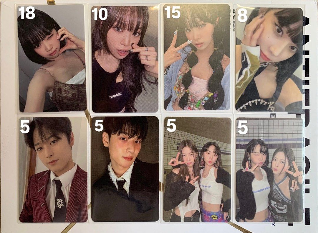 wts theboyz lesserafim aespa juyeon chaewon eunchae kazuha winter, Hobbies & Toys, Collectibles ...