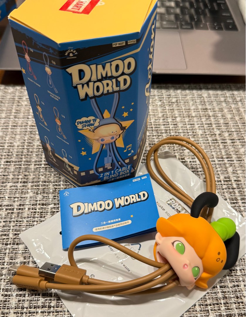 WTT/WTS Brand New Popmart Dimoo World x Disney 2 in 1 Cable, Mobile ...