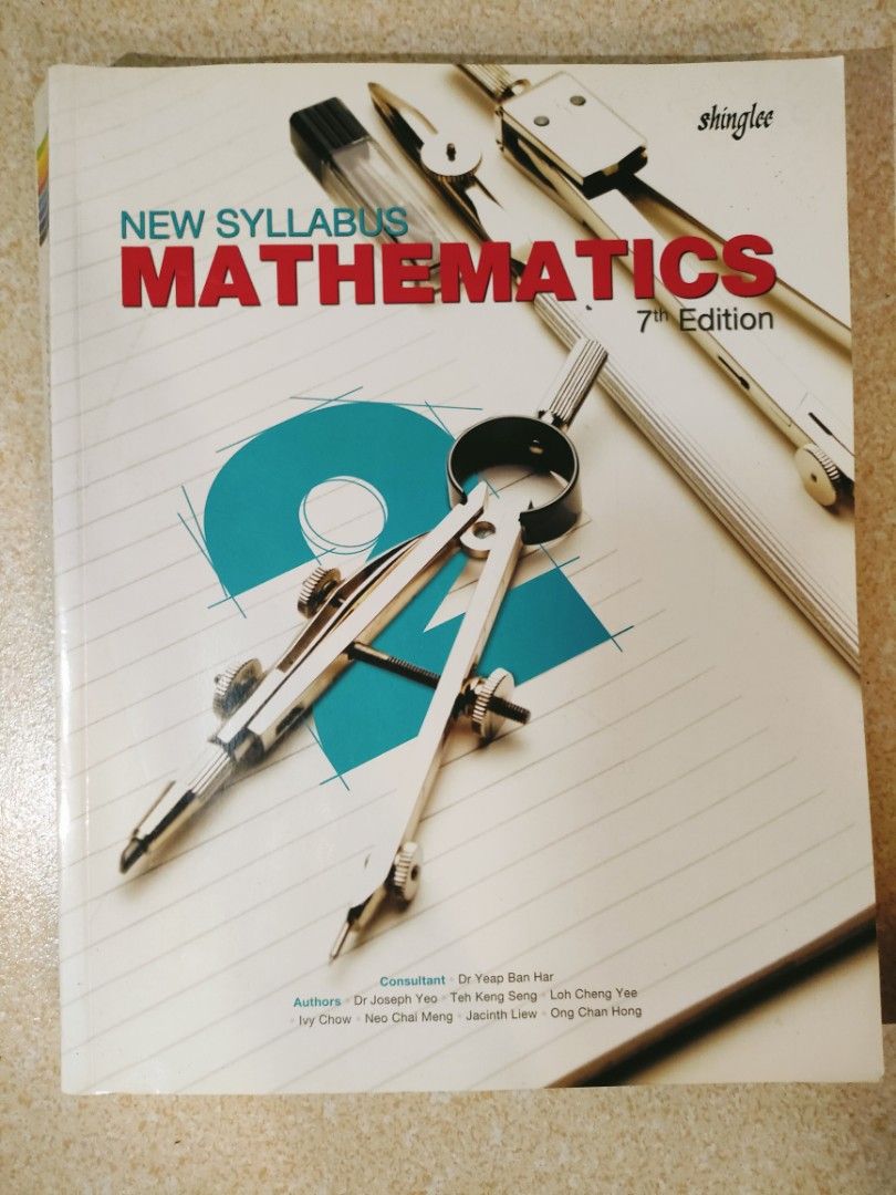 Year/ Sec 2 New Syllabus Mathematics Textbook 7th Edition Shinglee # ...