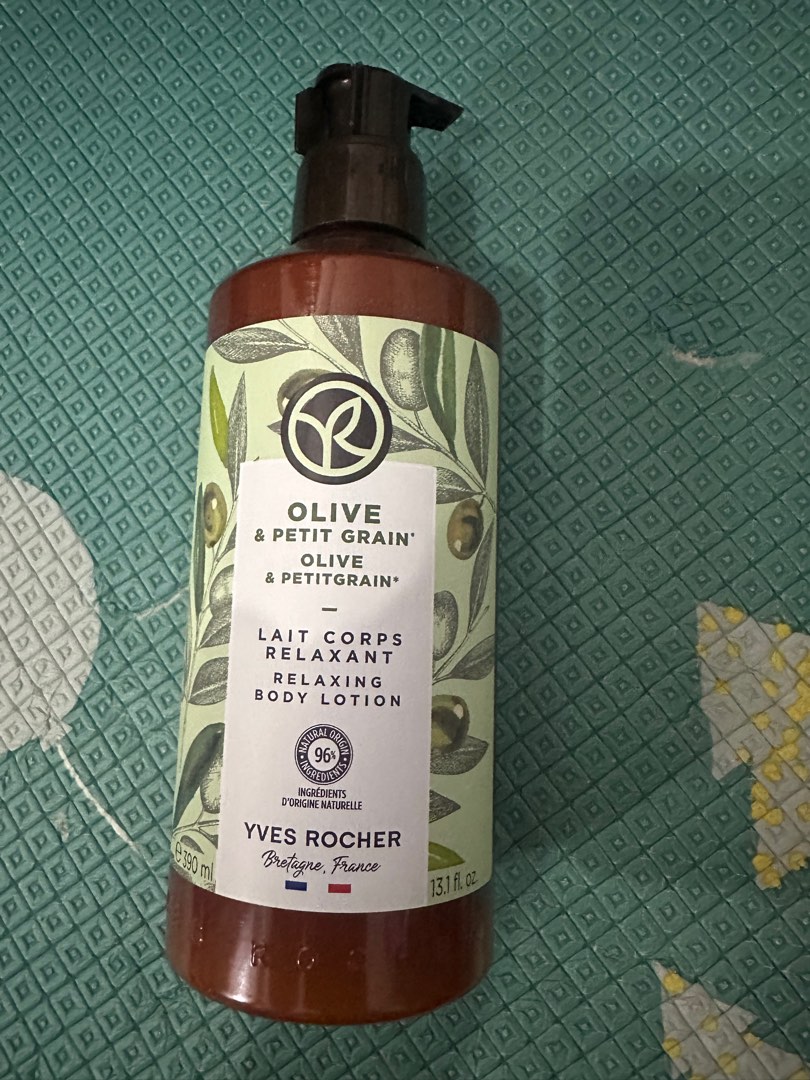 Yves Rocher Body Lotion Olive 390ml, Kesehatan & Kecantikan, Kulit ...