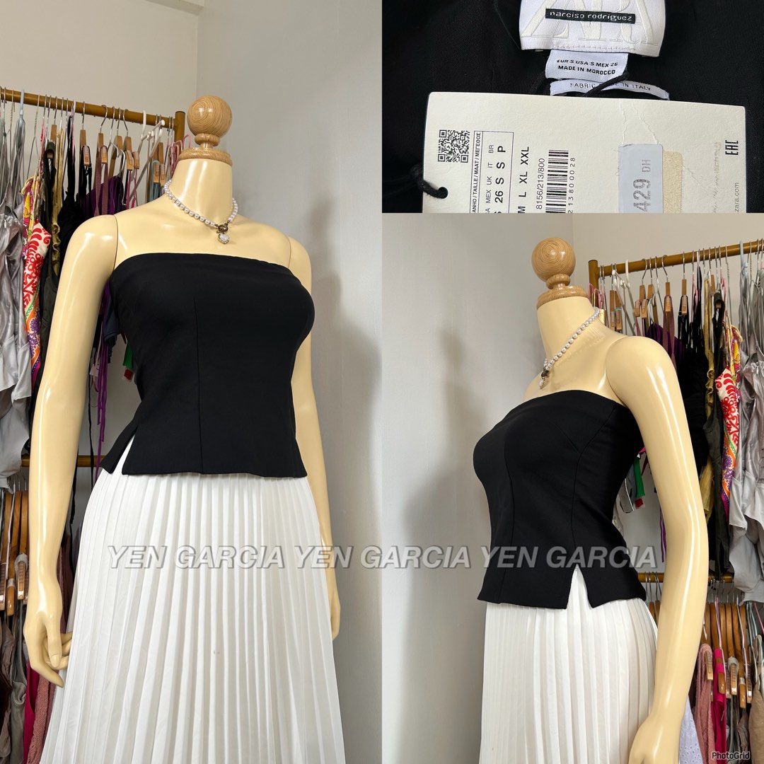 Zara narciso rodriguez tube top, Women's Fashion, Tops, Sleeveless on ...