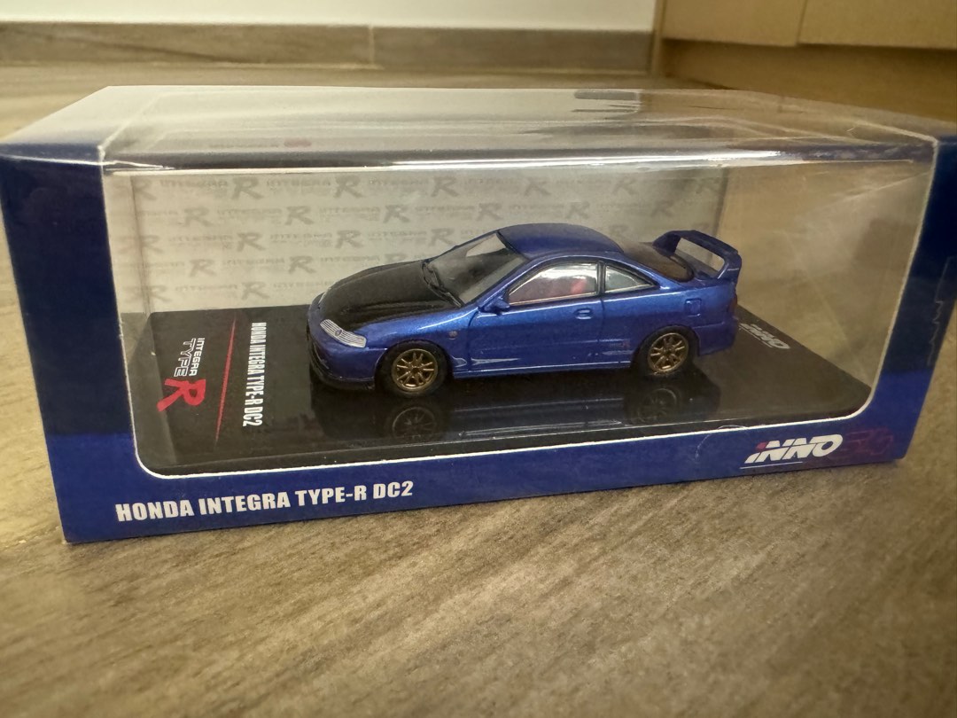 1/64 inno Honda Integra Type-R DC2 Blue with extra wheels and decals ...