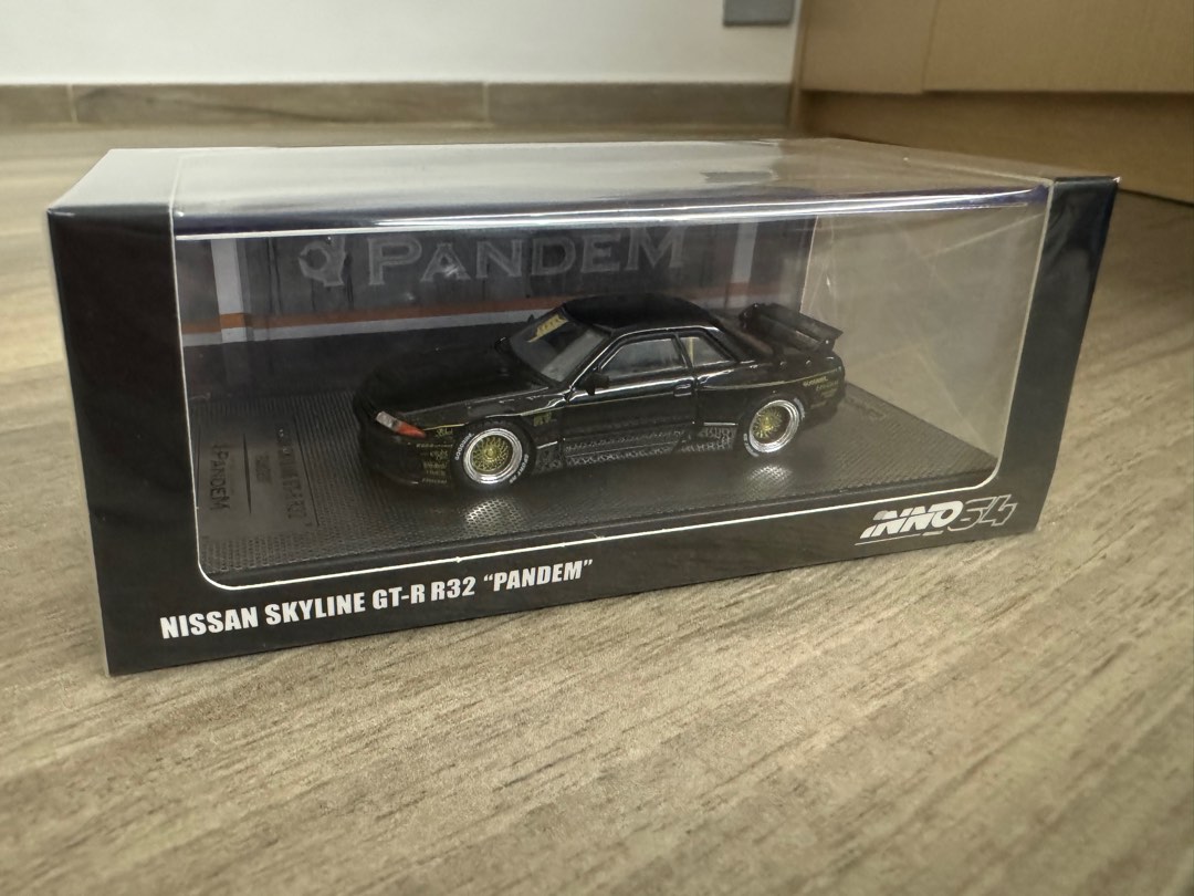 1/64 inno Nissan Skyline GTR R32 Pandem Black, 興趣及遊戲, 玩具 & 遊戲類 - Carousell
