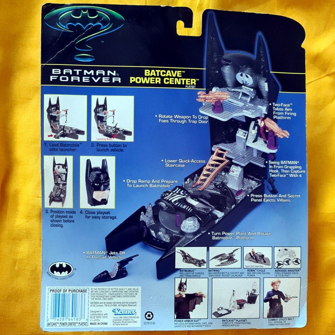 1995 BATMAN FOREVER BATCAVE POWER CENTER by Kenner, Hobbies & Toys ...