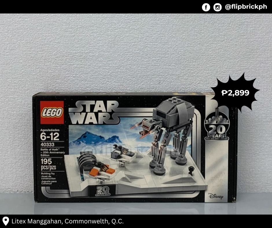 40333 LEGO Star Wars Battle of Hoth - 20th Anniversary Edition, Hobbies ...
