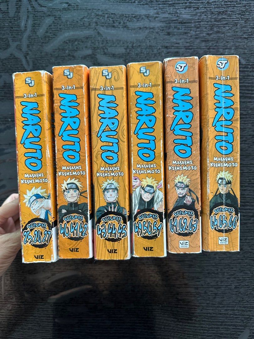 6 books - Naruto (story & art by masashi kishimoto) 3-in-1, Hobbies ...
