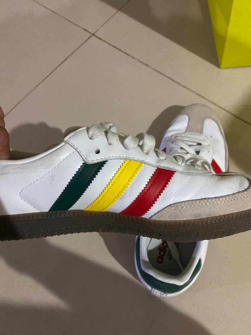 Adidas Samba Og Rasta White Original, Men's Fashion, Footwear, Casual ...