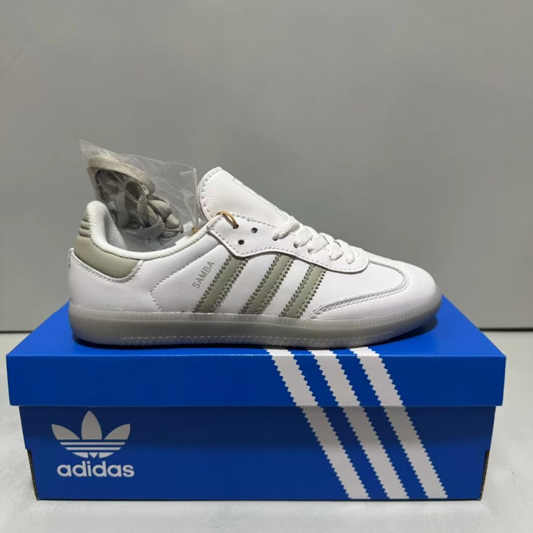 adidas Samba OG White/gray - unisex, Men's Fashion, Footwear, Sneakers ...