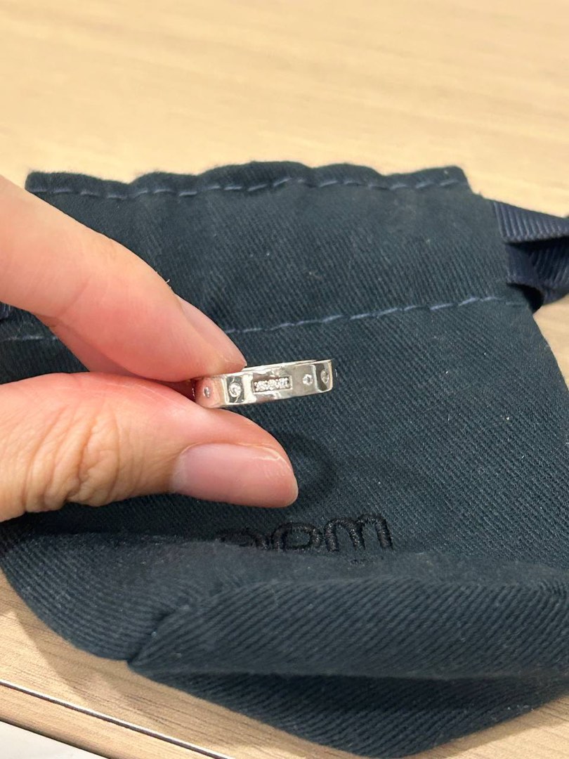 APM Monaco Morse Code Love Ring, Luxury, Accessories on Carousell