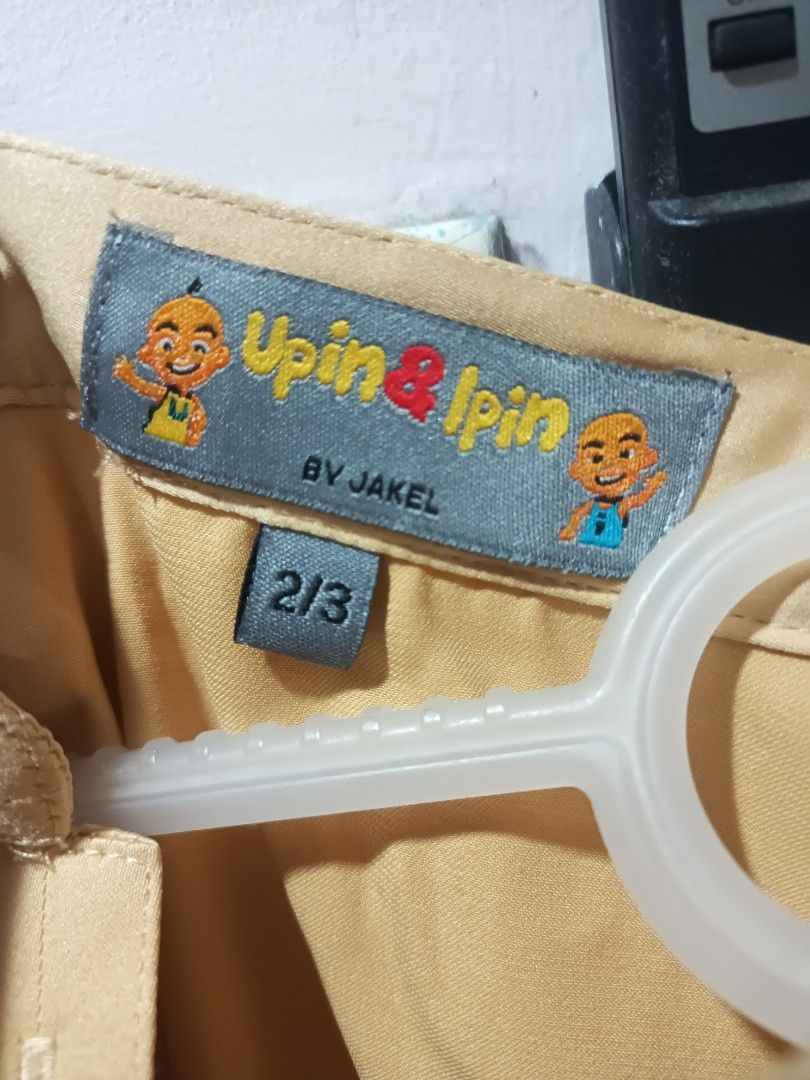 Baju Melayu Budak upin ipin warna kuning pale gold yellow beidge, Men's ...