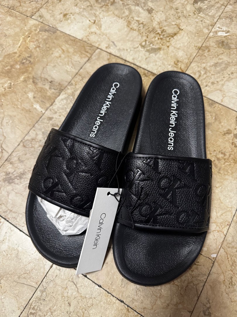 calvin klein slides, Men's Fashion, Footwear, Slippers & Slides on ...