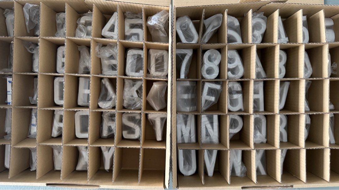 Car Plate Font Standard C70 atau Crystal 30+ Design semua ada., Auto ...