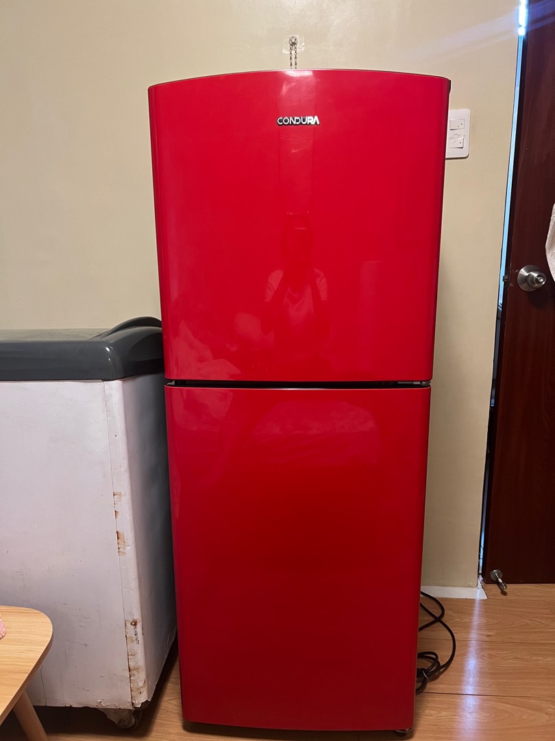 Condura Ref refrigerator fridge red, TV & Home Appliances, Kitchen ...