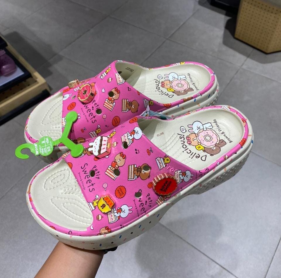 Crocs Authentic Line Friends Stomp Unisex Clog Bone Ready Store Jastip ...