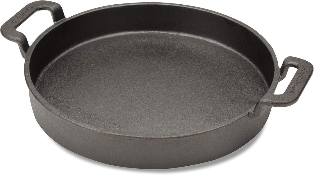 Cuisinart CCP-1000, Pre-Seasoned Cast Iron Griddle Pan, 10", Furniture ...