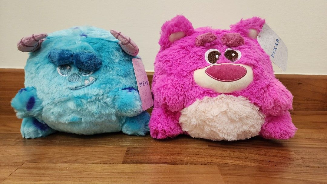 Disney Pixar Round Hugging soft plush 8" lotso sulley, Hobbies & Toys ...