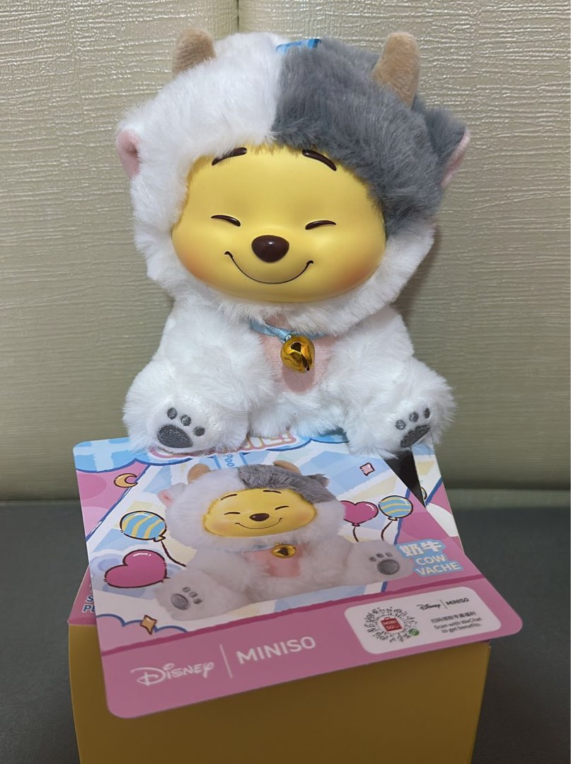 Disney X Miniso Winnie - Cow Vache, Hobbies & Toys, Toys & Games on ...