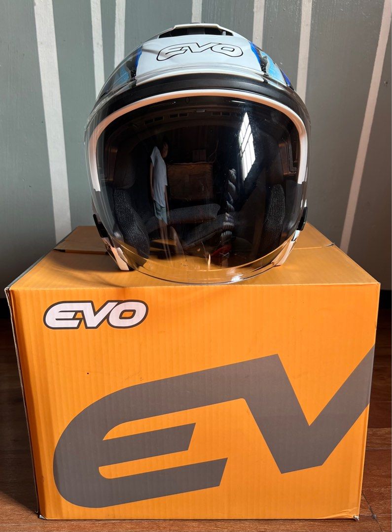EVO RX-7 Blue Rage II (Limited Edition) Half-face Helmet, Motorbikes ...