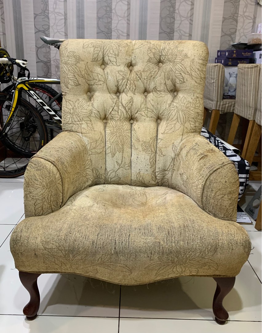 FELLA DESIGN WING CHAIR PAIR, Furniture & Home Living, Furniture ...