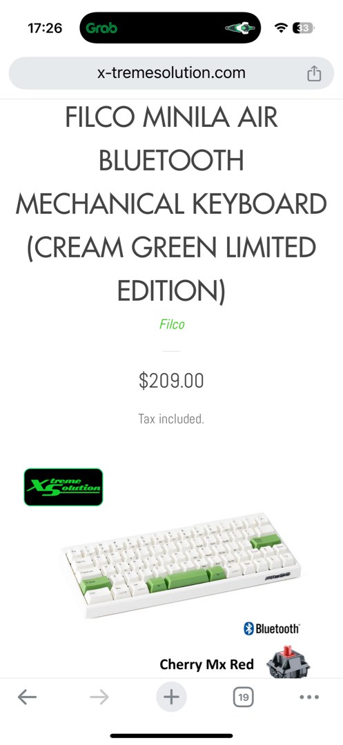 filco majestic touch minila air mechanical keyboard, Computers & Tech ...