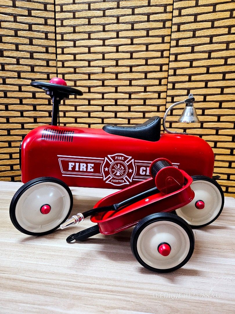 Fire Truck Chief metal ride on, Hobbies & Toys, Toys & Games on Carousell