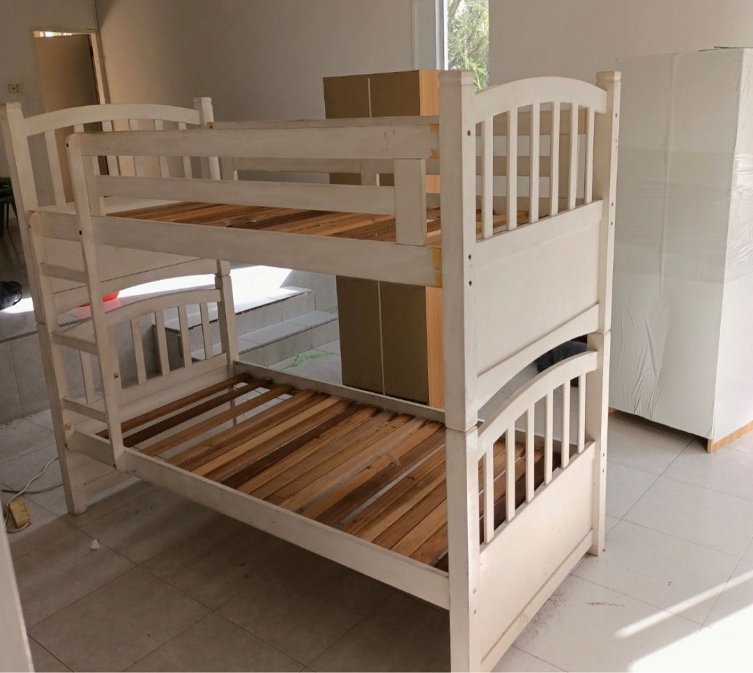 Free delivery wood bunk bed frame/double decker bed frame, Furniture ...