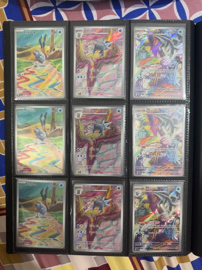 Frigibax, Arctibax & Baxcalibur IR Set - Pokemon Paldea Evolved ...
