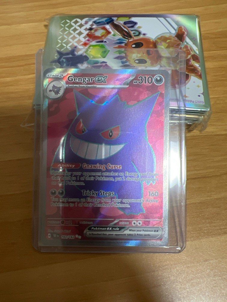 Gengar ex 193/162 Sv05: Temporal Forces Holo Pokemon Full Art 193/162 ...