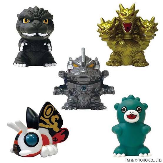 Godzilla Water Gun Mascot (Complete Set of 5 Packets), Hobbies & Toys ...