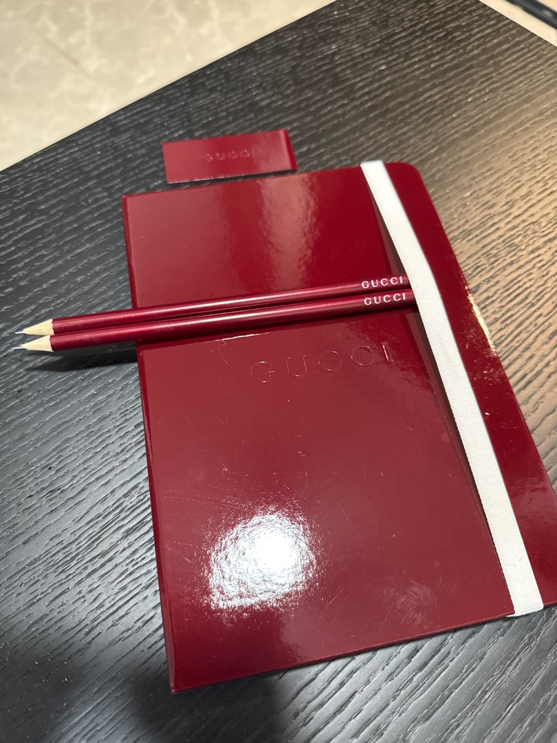 Gucci notebook set with magnet, Luxury, Accessories on Carousell