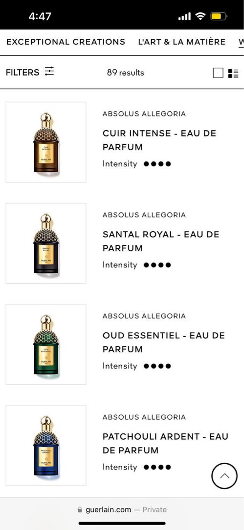 Guerlain absolus allegoria 125ML EDP, Women's Fashion, Watches ...