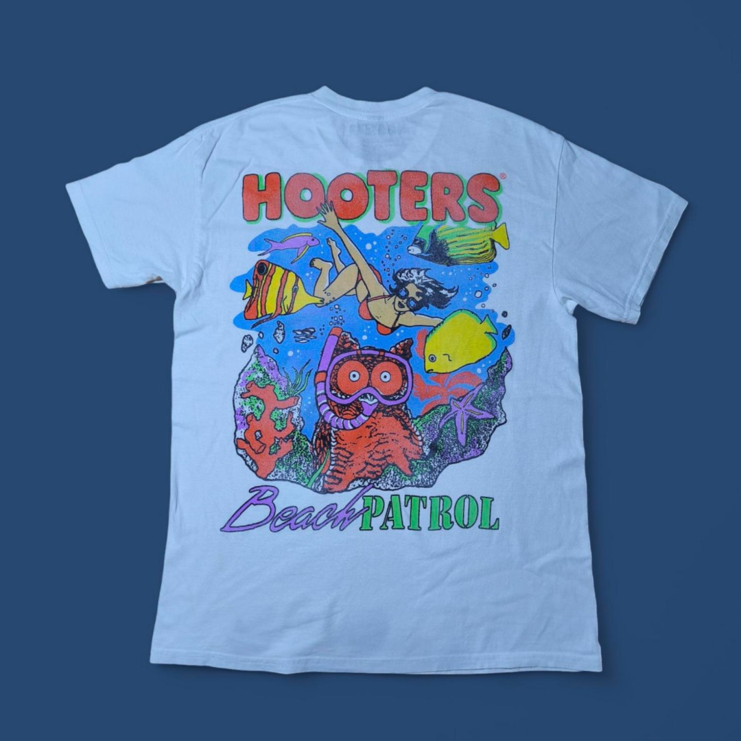HOOTERS Rare Beach Patrol Shirt, Men's Fashion, Tops & Sets, Tshirts ...