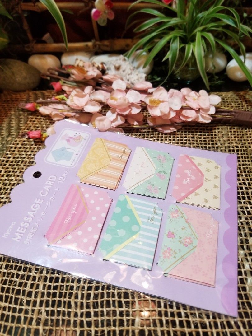 Japan Kyowa Message Card 12pcs, Hobbies & Toys, Stationery & Craft ...