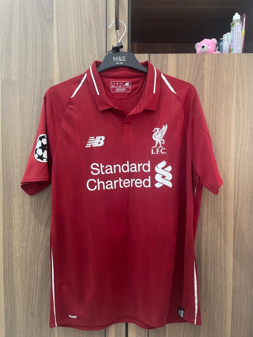 Jersey Liverpool FC 2018 Champions of UCL HOME Original FULL PATCH ...