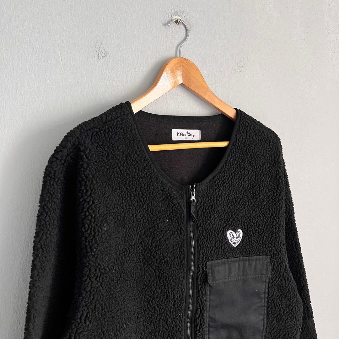 Keith Haring fleece jacket (M), Women's Fashion, Coats, Jackets and ...