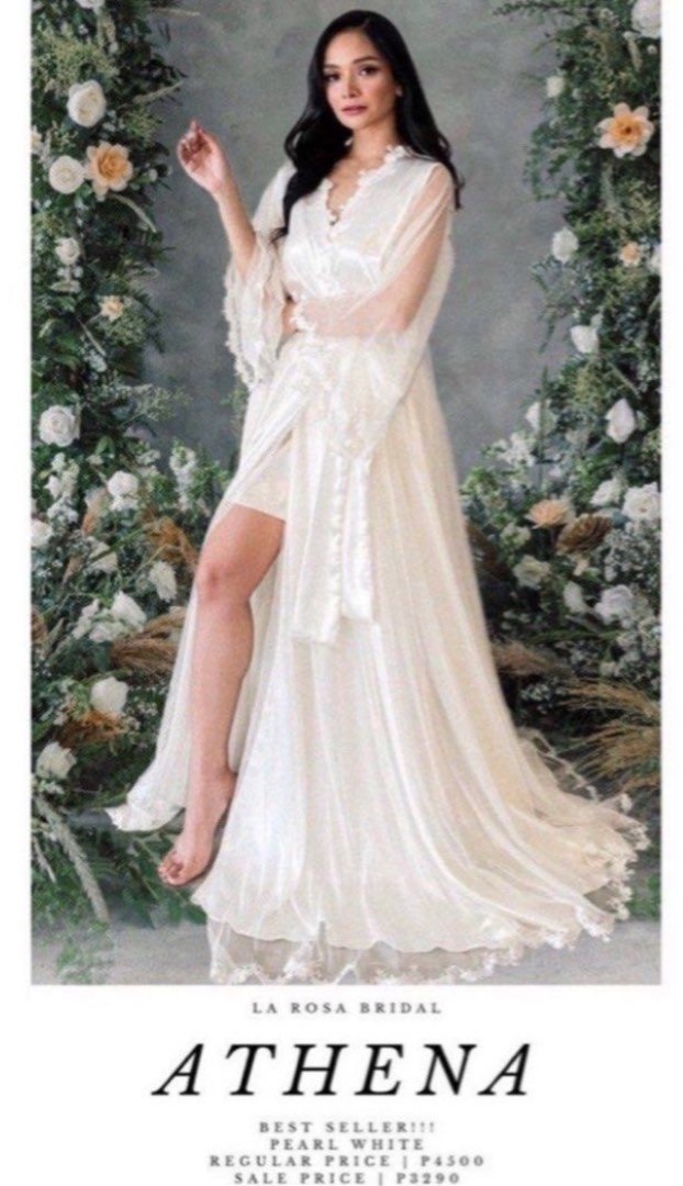 La Rosa Bridal Robe (Athena), Women's Fashion, Undergarments ...