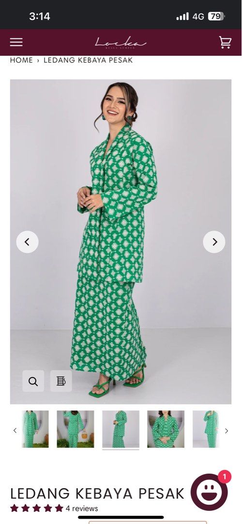 Locka Ledang Kebaya Pesak, Women's Fashion, Muslimah Fashion, Baju ...