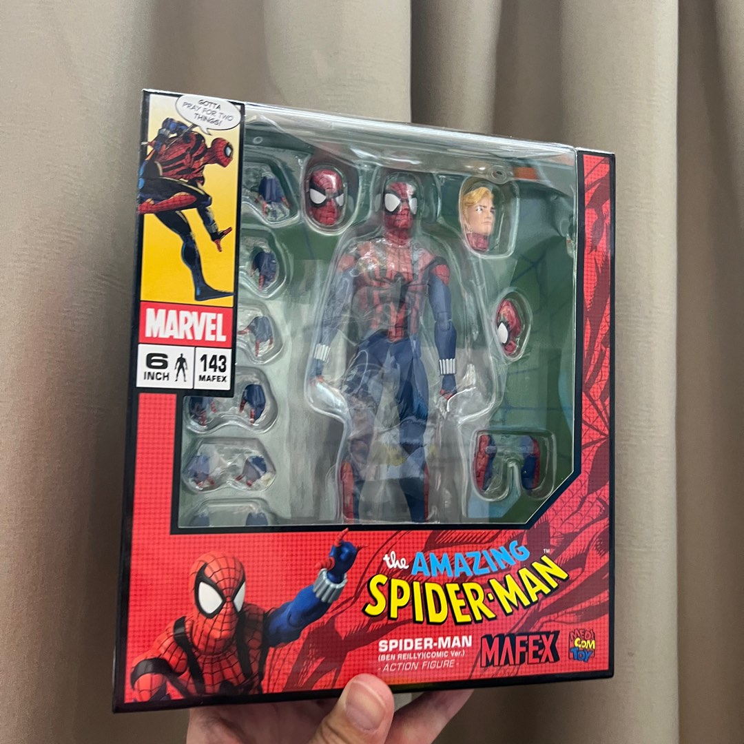 MEDICOM TOY Marvel 143 MAFEX SPIDER-MAN 蜘蛛俠 (BEN REILLY)(COMIC Ver ...