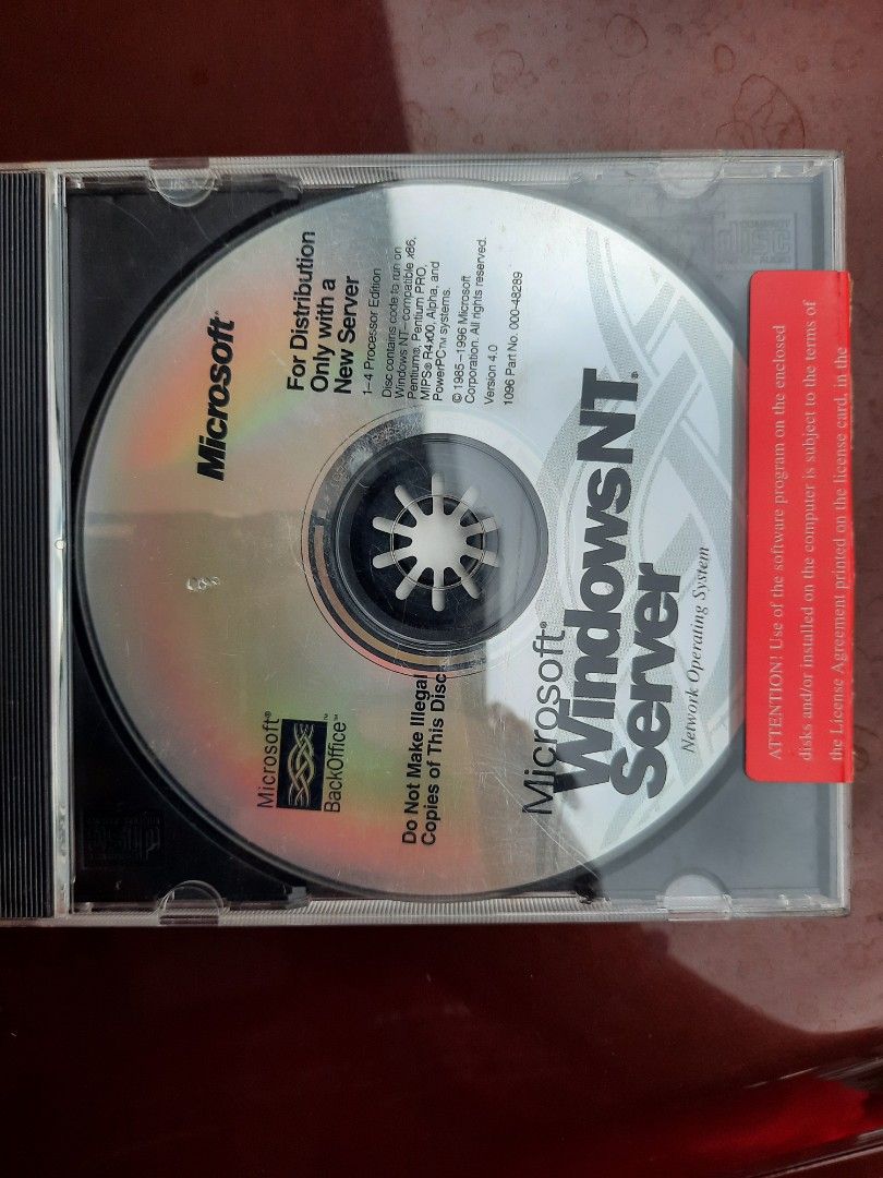Microsoft Windows NT server, Hobbies & Toys, Music & Media, CDs & DVDs on Carousell