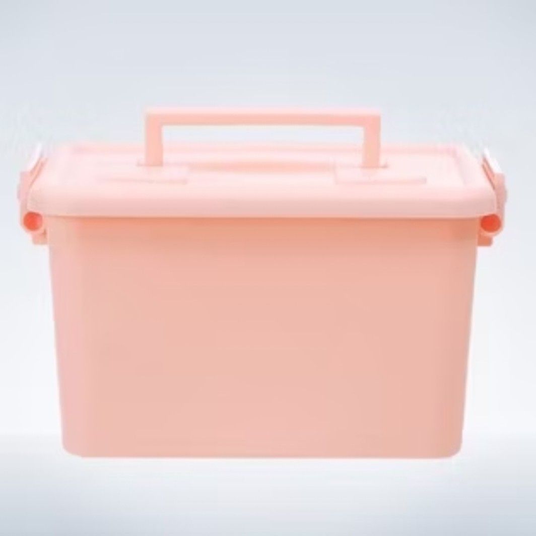 MINISO Kotak penyimpanan Plastik Kotak Kontainer Serbaguna Portable ...