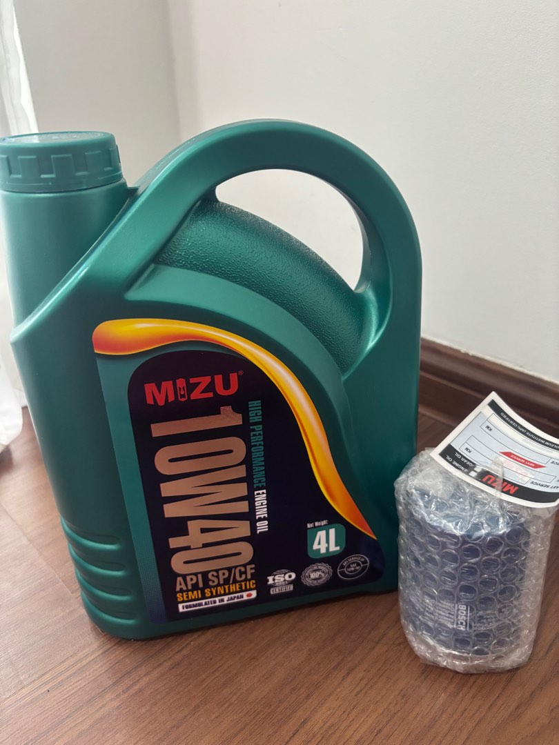 Mizu Engine Oil & Bosch Oil Filter Saga FLX, Everything Else, Others on ...