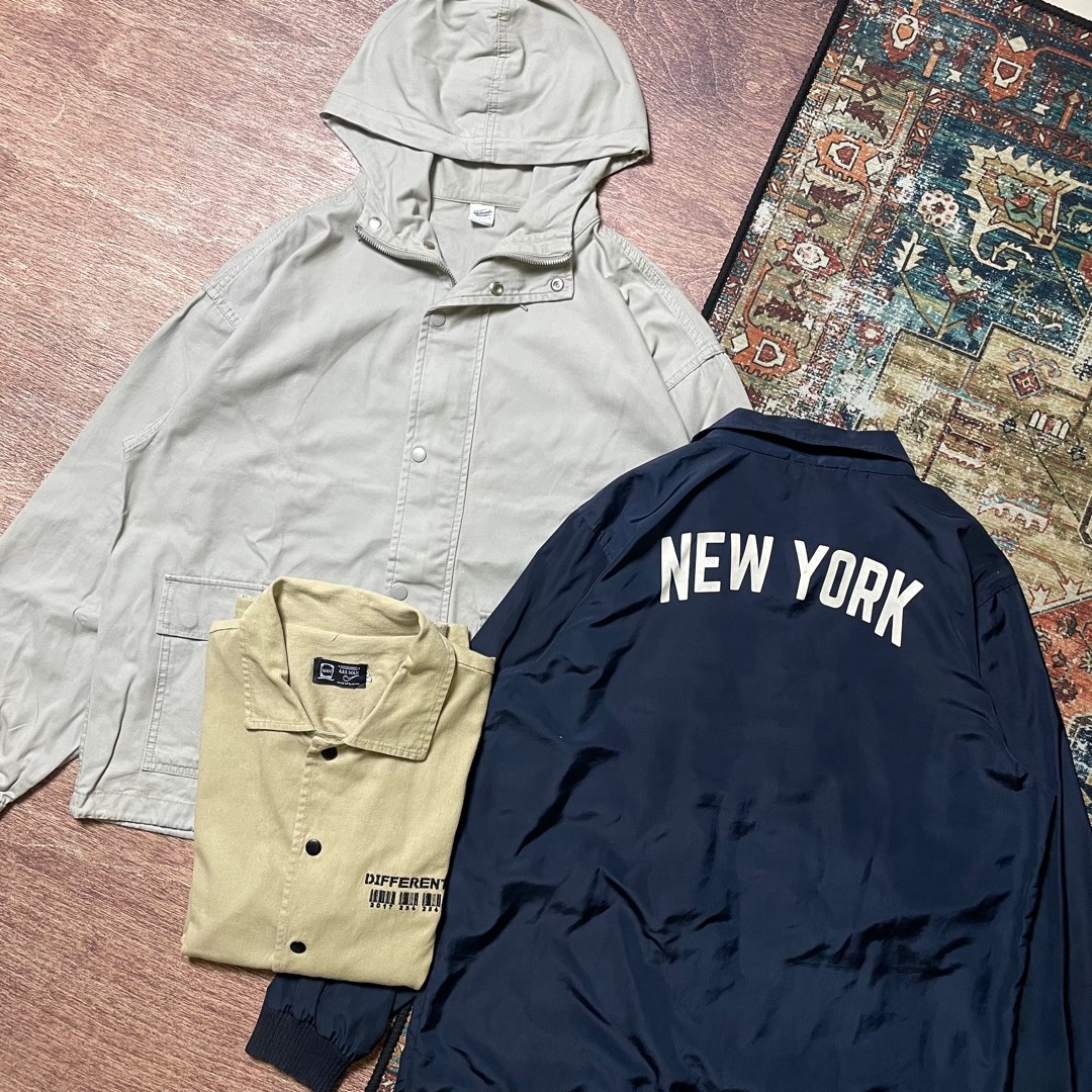 New Stock Maret 2025 multipocket canvas coach crewneck kemeja workshirt ...