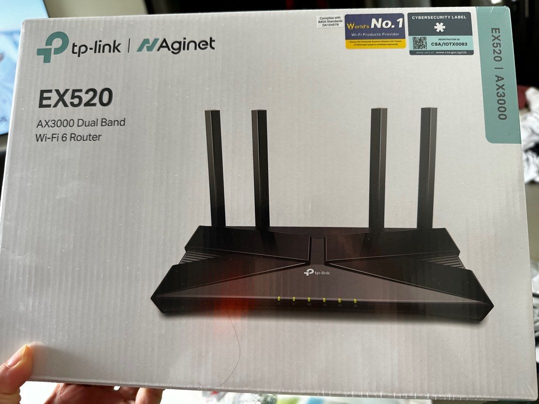 NEW TP-Link Aginet EX520 AX3000 Dual Band WiFi 6 Router, Computers ...