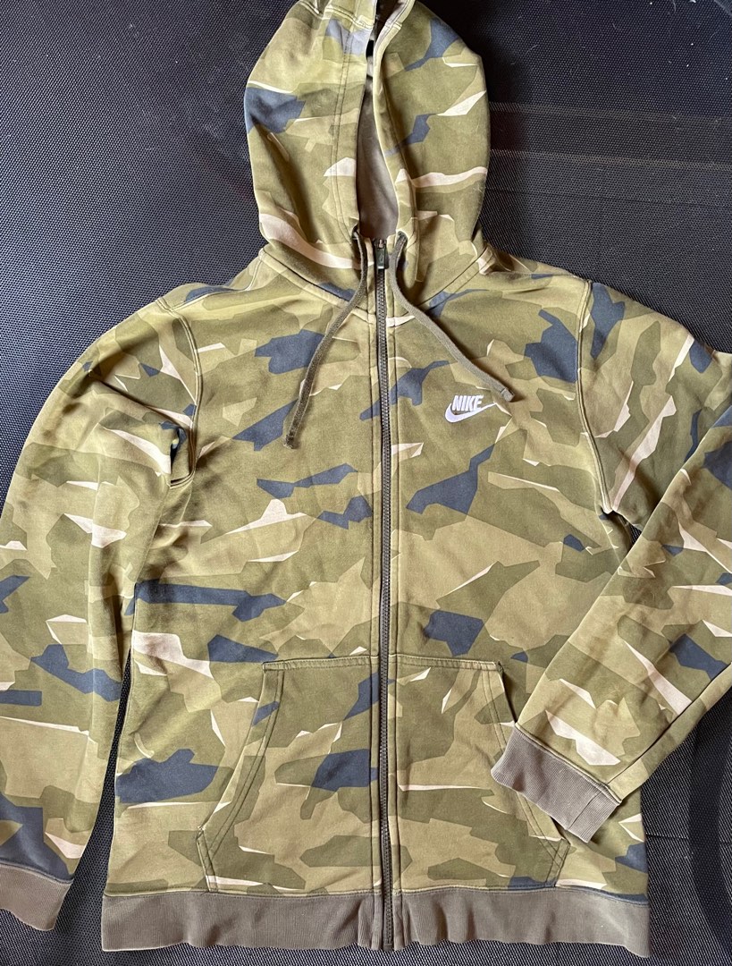 (NIKE) CAMOUFLAGE JACKET [LARGE], Men's Fashion, Coats, Jackets and ...