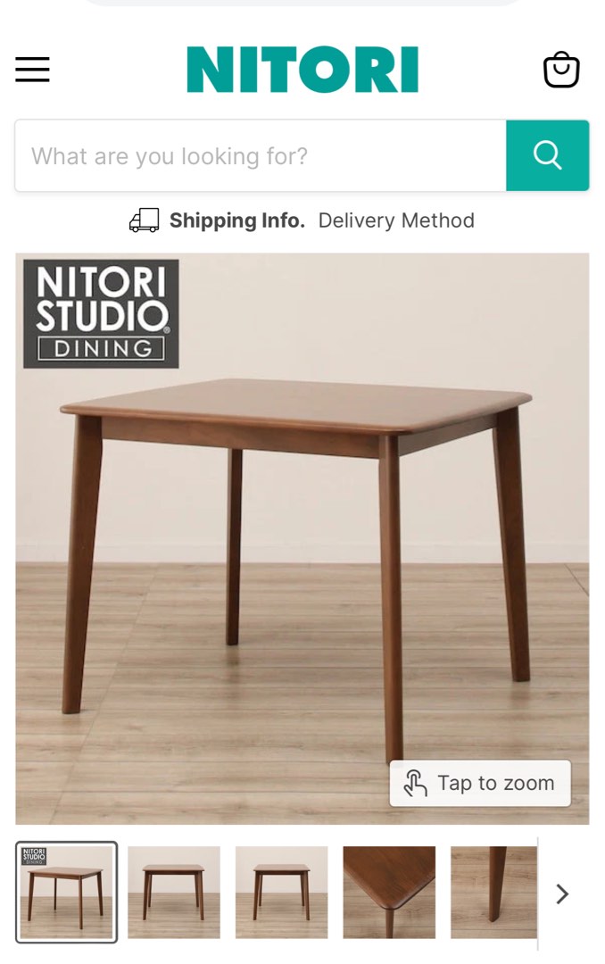 Nitori 4 seater dining table with free 2 chairs, Furniture & Home Living, Furniture, Tables ...