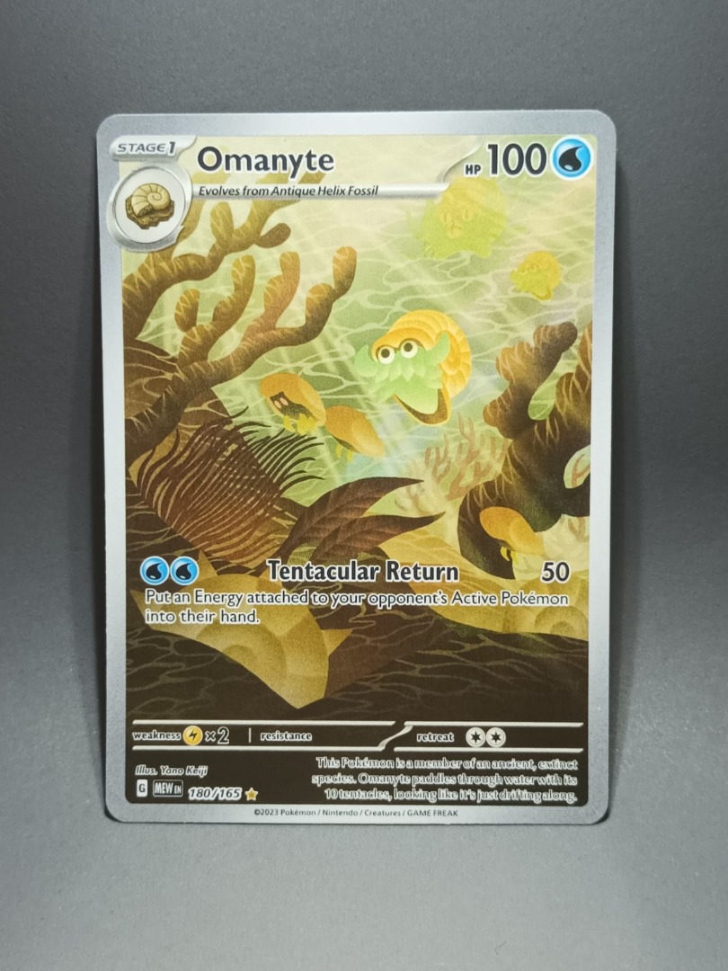 Omantye 151 Scarlet & Violet IR English Pokemon Card, Hobbies & Toys ...