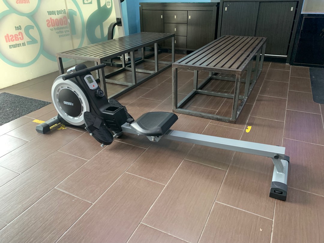 OneTwoFit Rowing Exerciser 16 Tension Adjustable,Easy Fold and ...