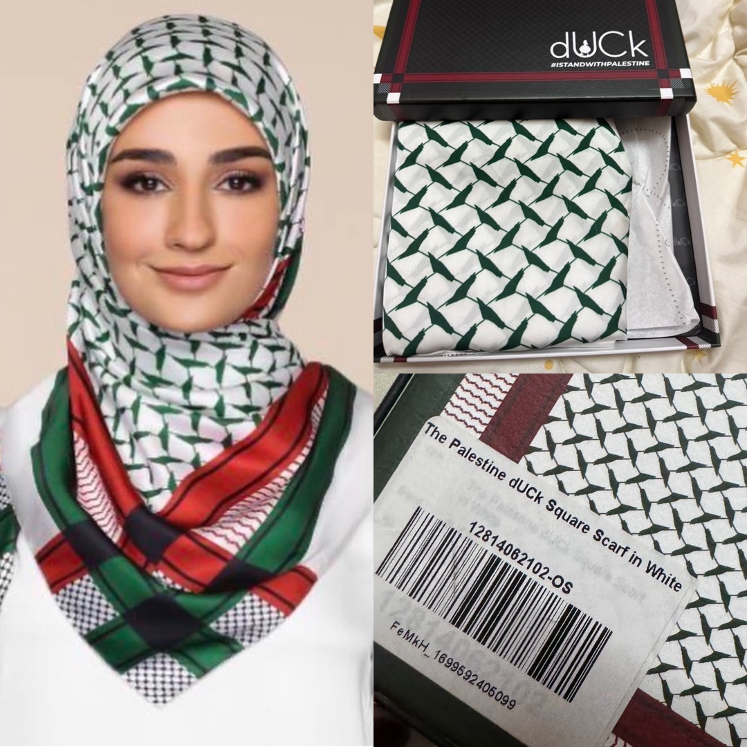 Palestine duck white square, Women's Fashion, Muslimah Fashion, Hijabs ...