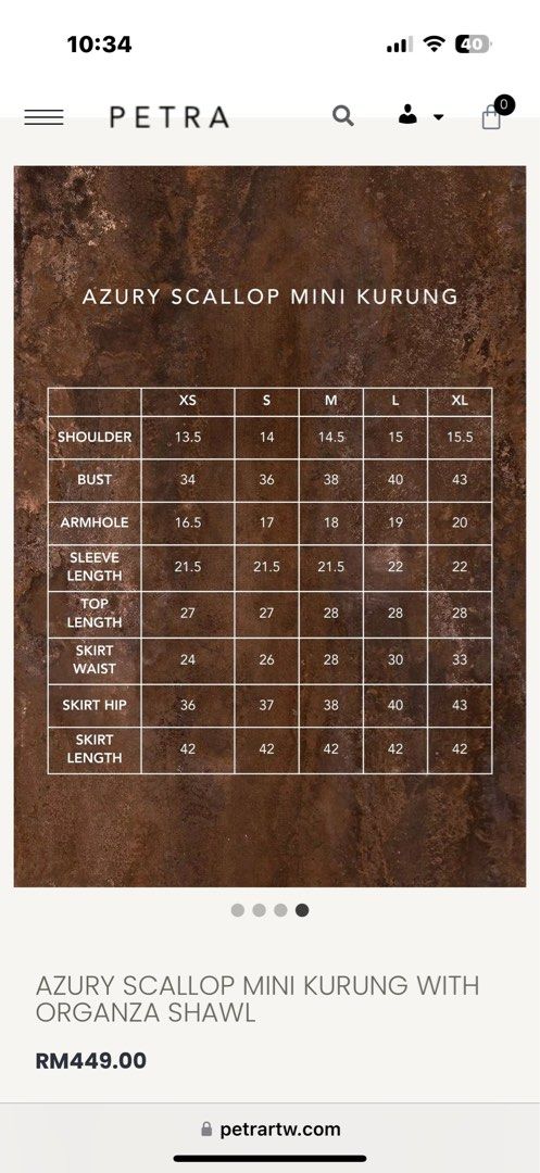 Petra New 2025 AZURY SCALLOP, Women's Fashion, Muslimah Fashion, Baju Kurung & sets on Carousell